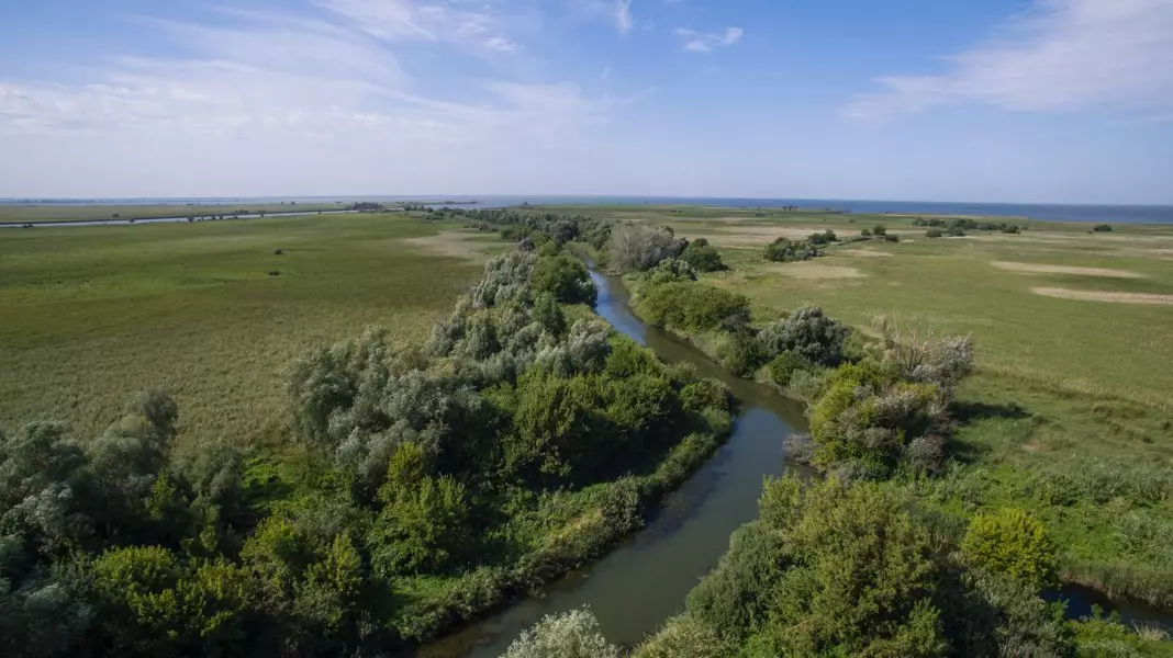 러시아의 남쪽 강 델타 : Priazovsky Reserve and Park "Donskoy"