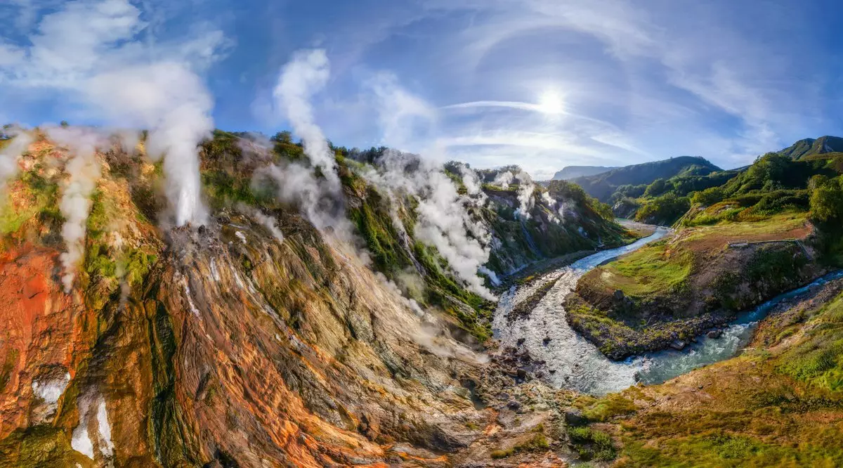 Ulang tina bubuka lebak Geysers: Poto jeung Video