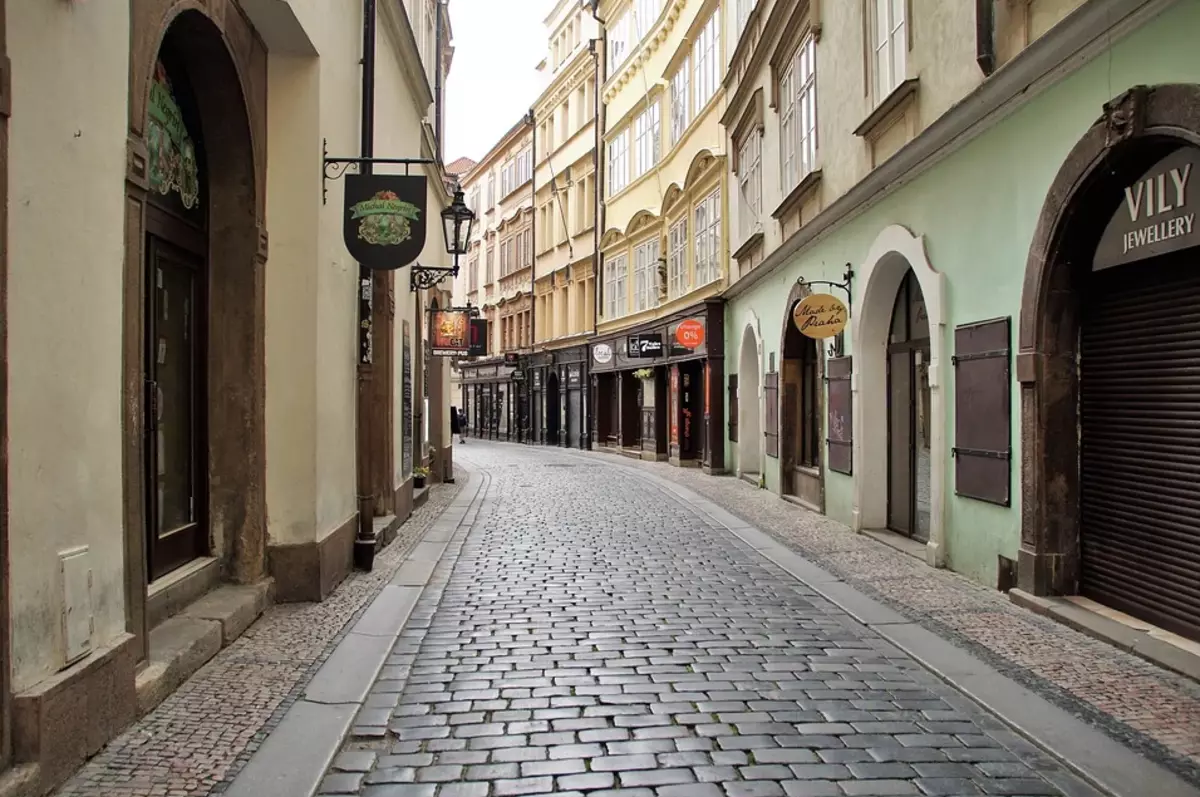 Prague, empty streets