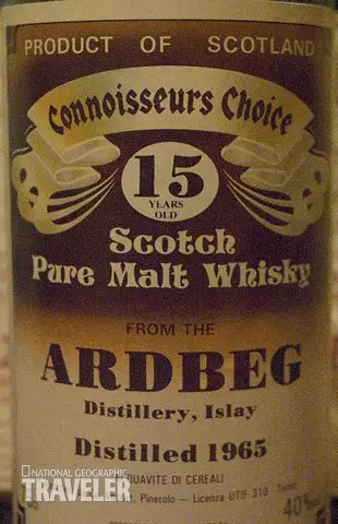 Scottish wiskey mai Isle Island: o le lagavalin, lachalig, bopherag, arde, ardbeg ma caov ila