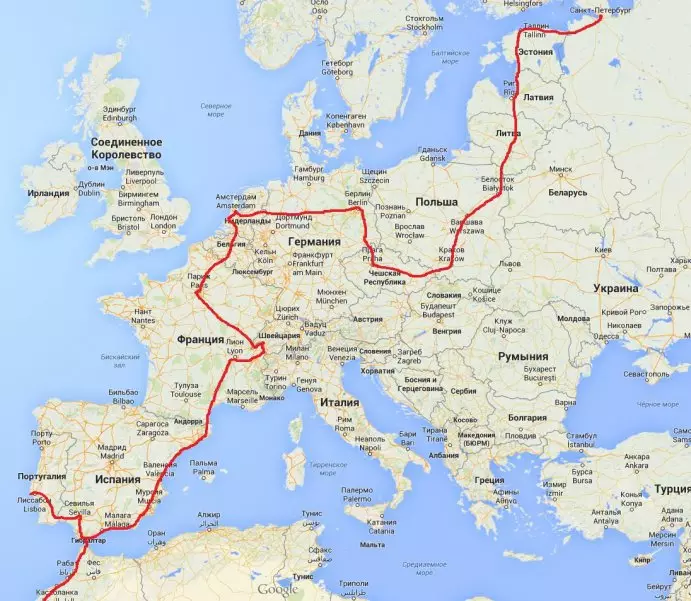 By bike through the whole of Europe