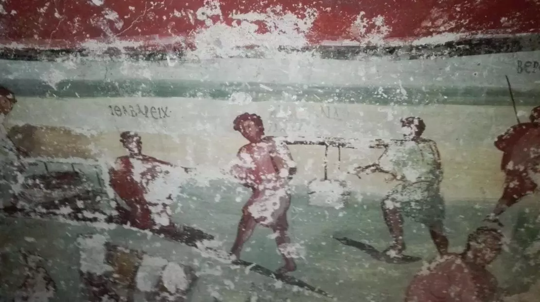 In Jordanien fand ein altes Grab mit intakten Fresken