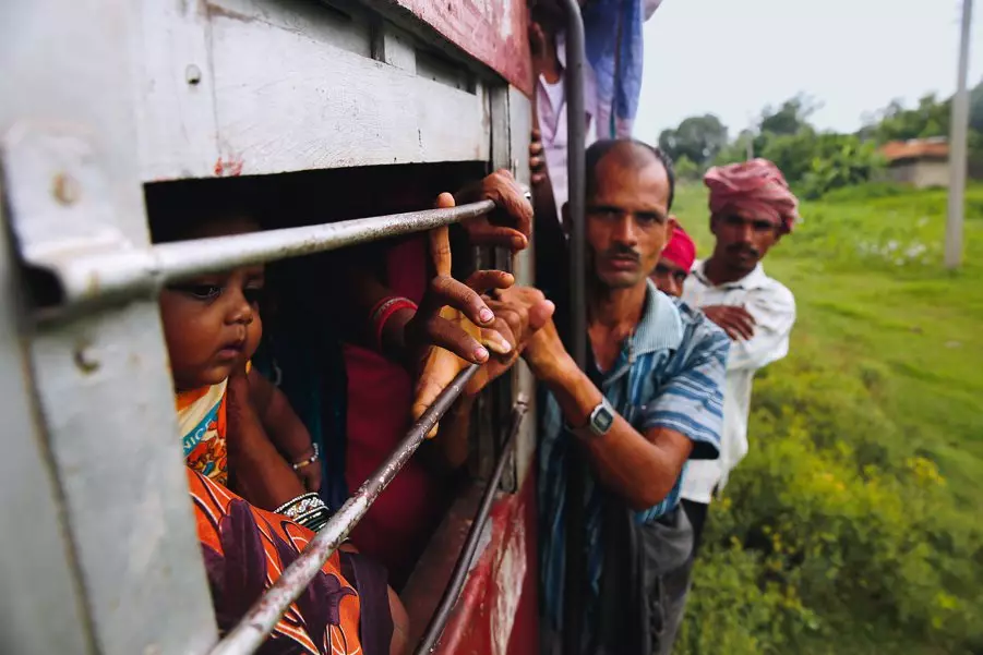 Kereta api Nepal.