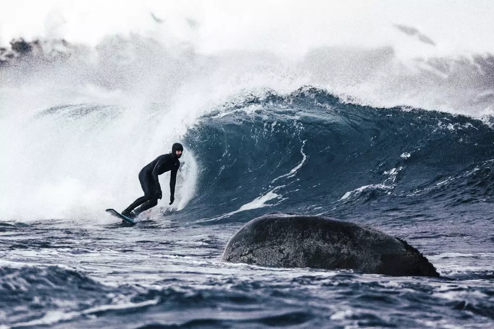 Myndin "Arctic Ocean. Tundra ": Surfing í Norðurskautinu