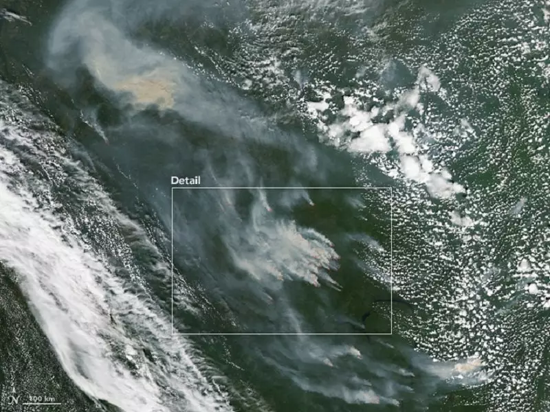 Sibérie en feu: des images du satellite