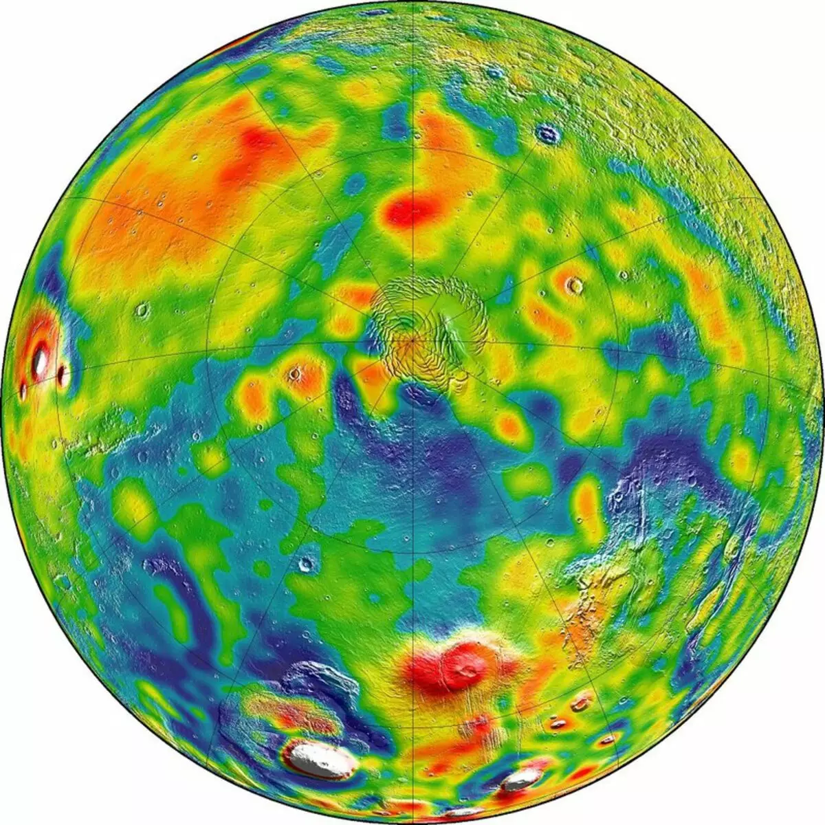 Weere kasị ezi ndọda map nke Mars