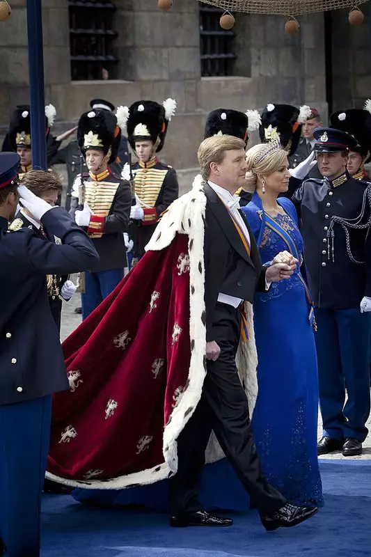 Die Koning van die Nederlandse werke deur die vlieënier