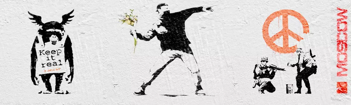 Banksy Graffiti přinese Moskvu