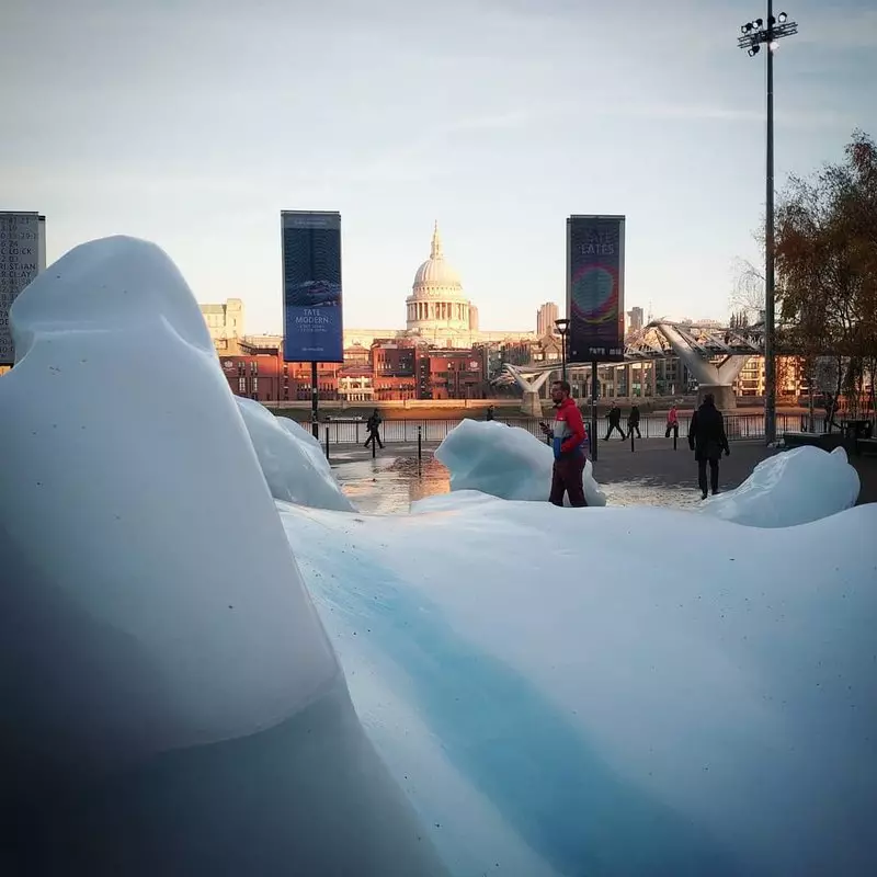 Hvor kom isfjellene fra i sentrum av London?