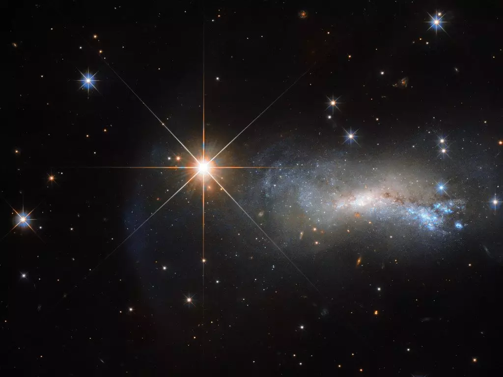 Gwiazda, ECLIPSED przez całą galaktykę: zdjęcie