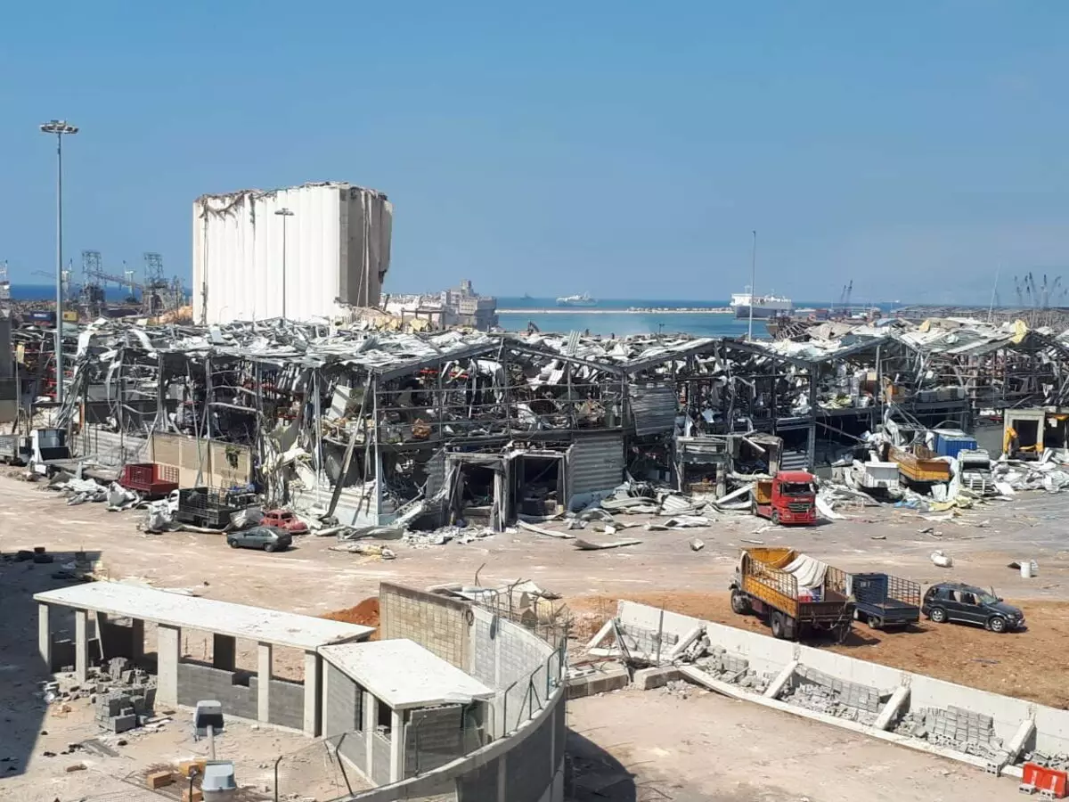 La efikoj de eksplodo en Bejruto (Wikimedia-Komunejo)
