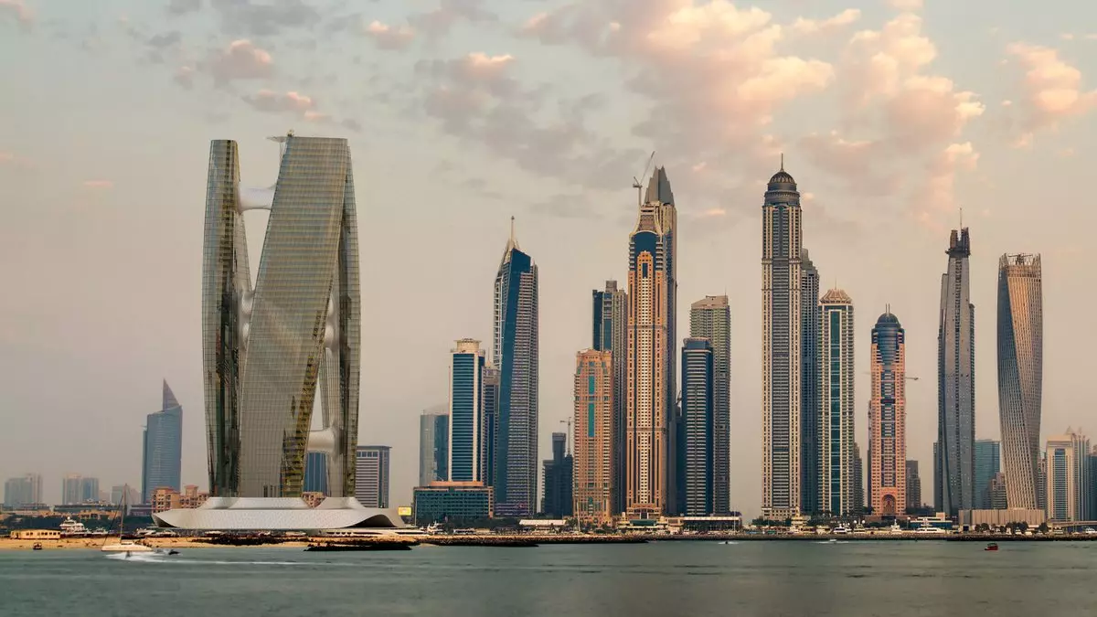 I Dubai, plean a thógáil dhá skyscrapers rothlach