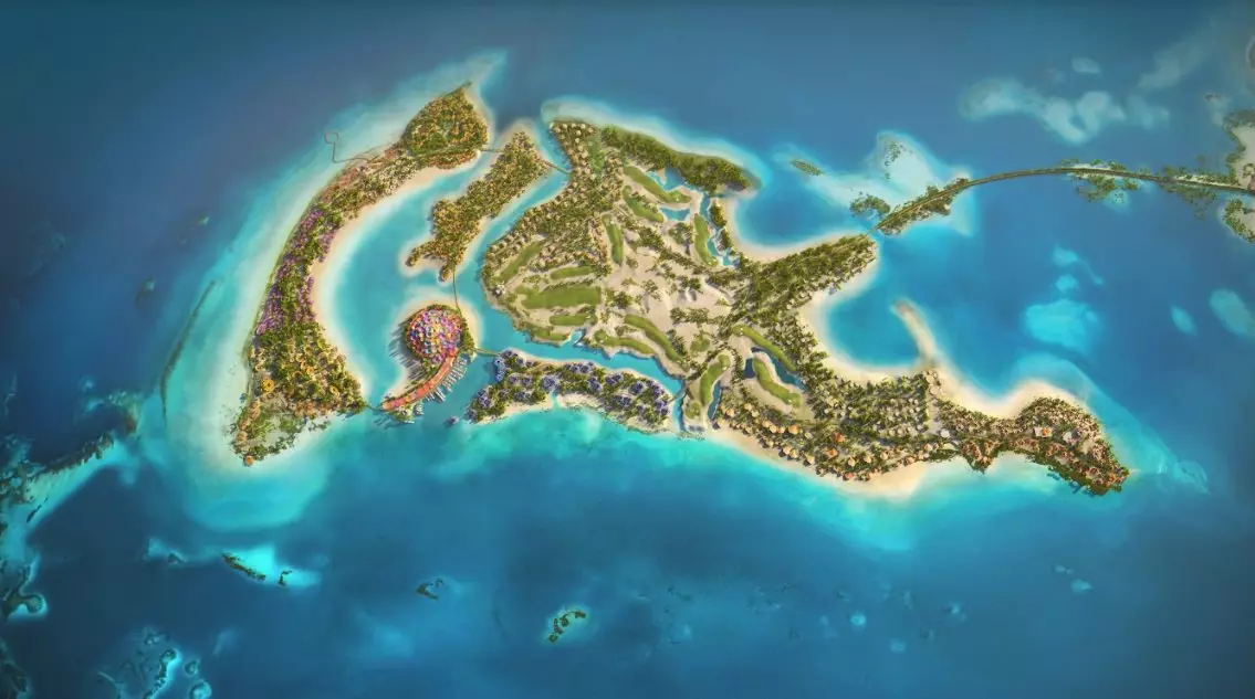 Letovinski otok v obliki Dolphin: nov projekt v Savdski Arabiji