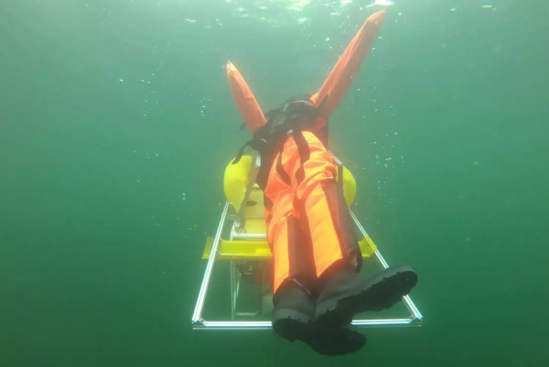 In Germany, the robot that pops up from the bottom for rescue