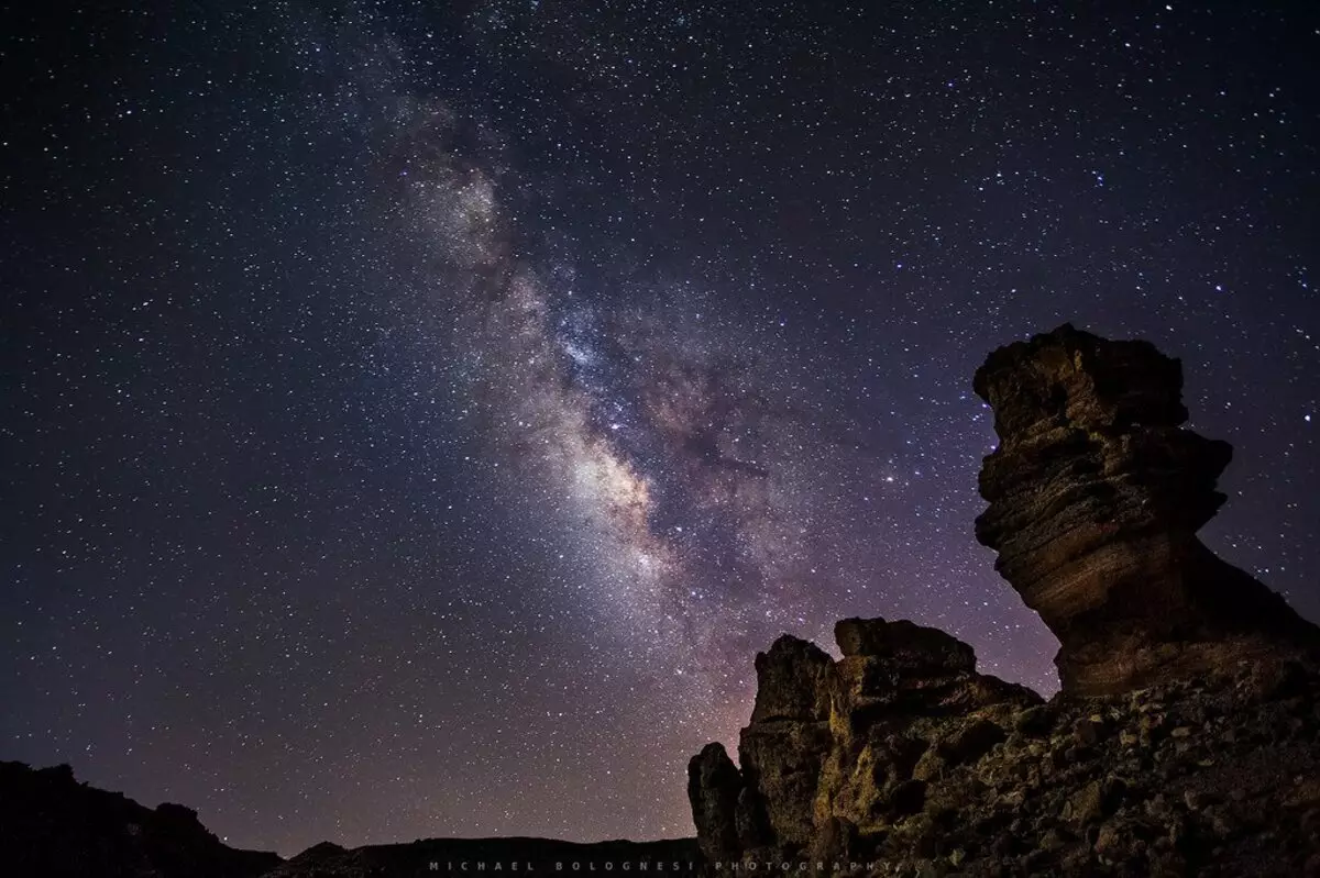 De nachtelijke hemel van de Canarische eilanden wordt erkend als "het meest donker" op de planeet