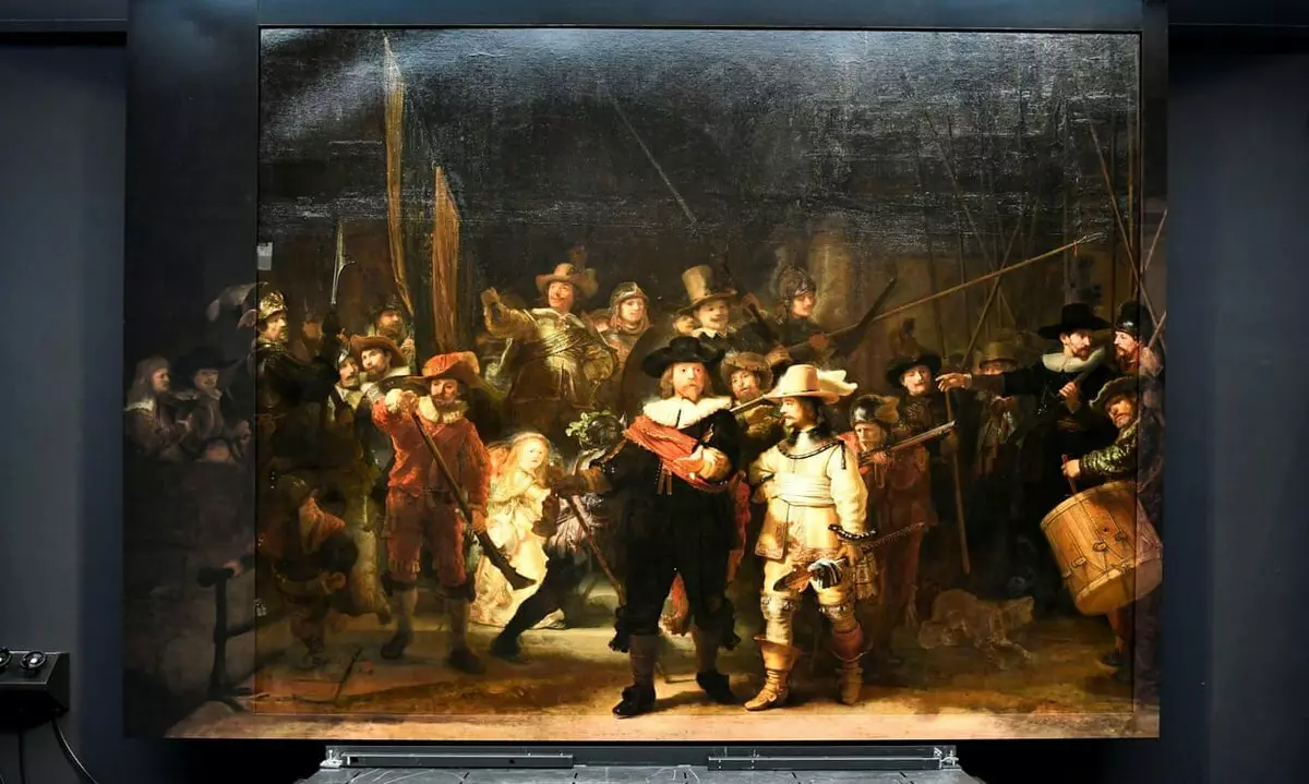 Neurally เพิ่มรูปภาพของ Rembrandt การครอบตัดในศตวรรษที่ XVIII