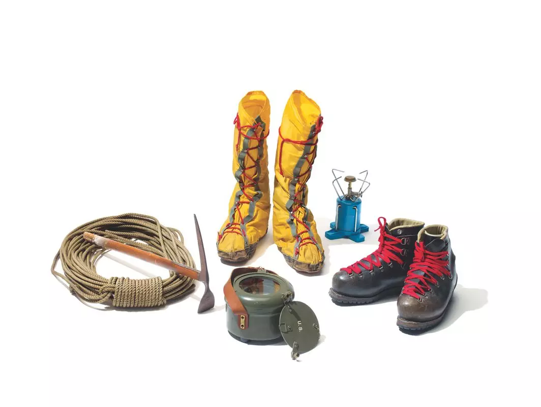 Past and future climbing equipment