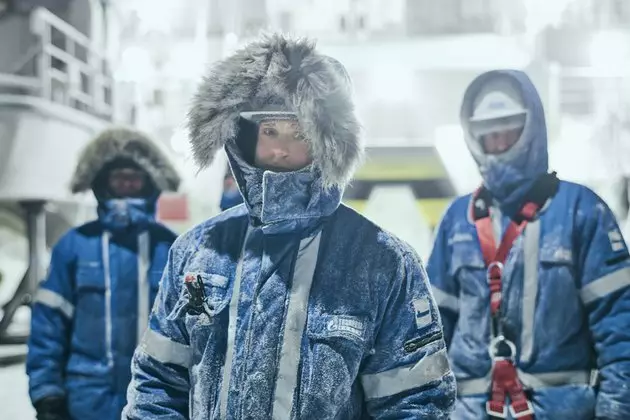 Icebreaker Andrei Vilkitsky. Tim, kru. Foto: Gazprom-neft.ru.