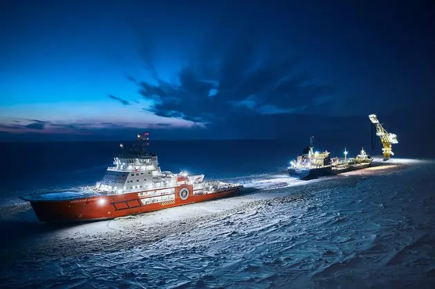 Icebreaker '' Andrei Vilkitsky '' 'la terminal de aceite' 'de la puerta ártica' '_ (1) .jpg