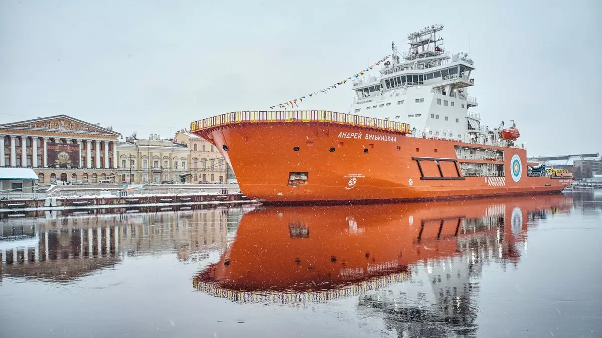 Icebreaker Andrei Vilkitsky. Litrato: Gazprom-neft.ru.