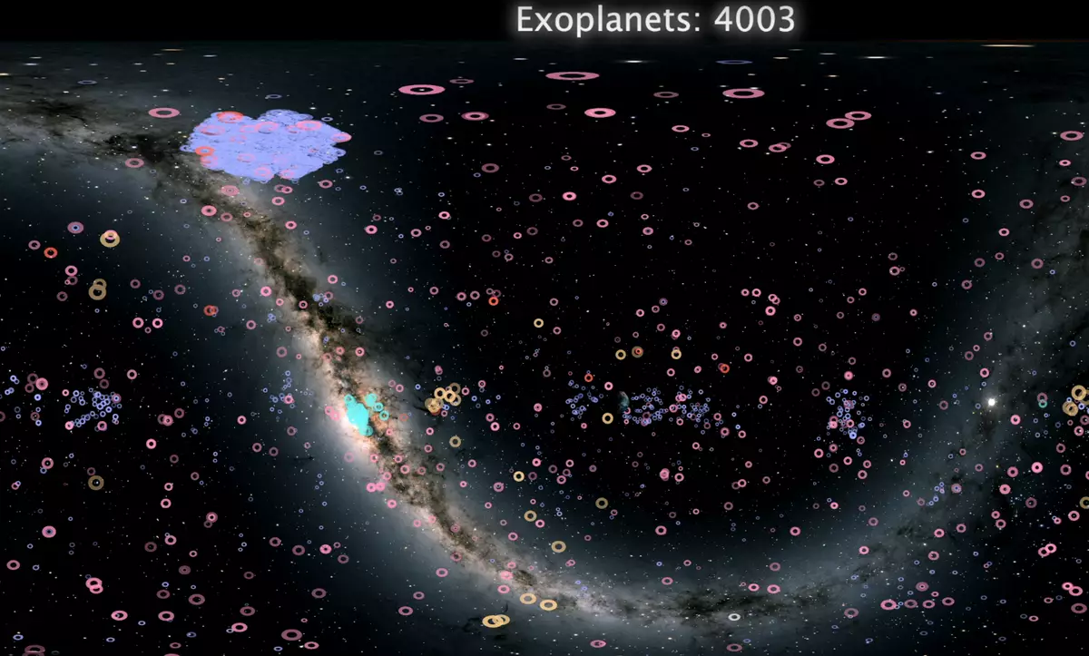 4003 exoplans kwenye ramani sawa: video.
