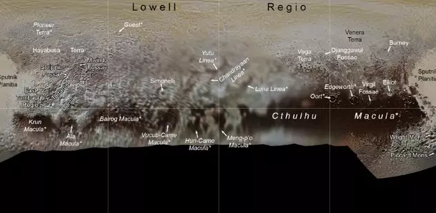 Kaart van Pluto