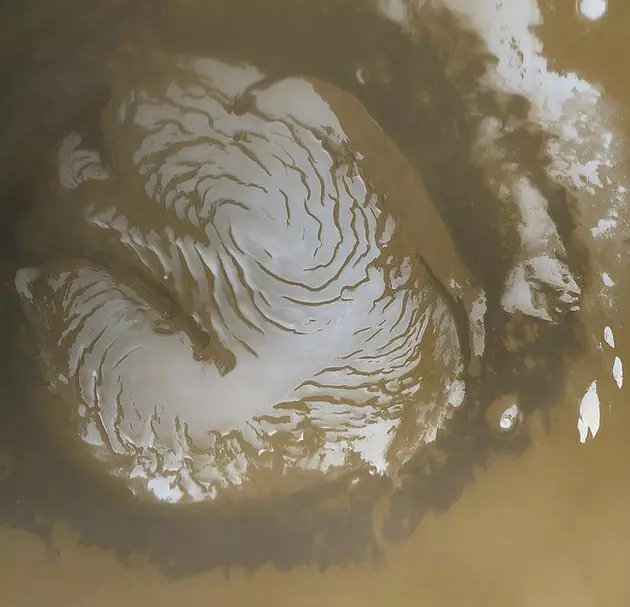 北の極地火星キャップ