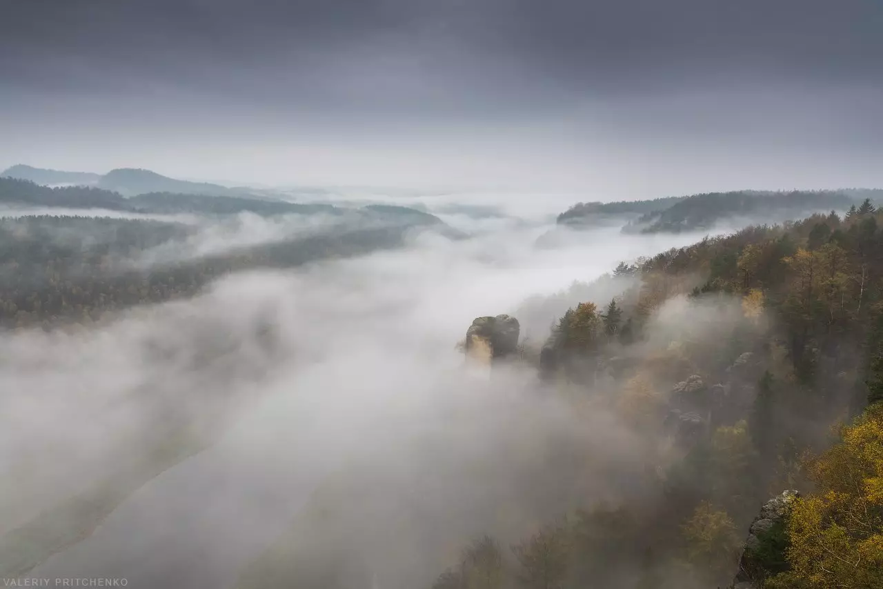 Nevoeiro sobre um elb. Foto: Valery Prithchenko