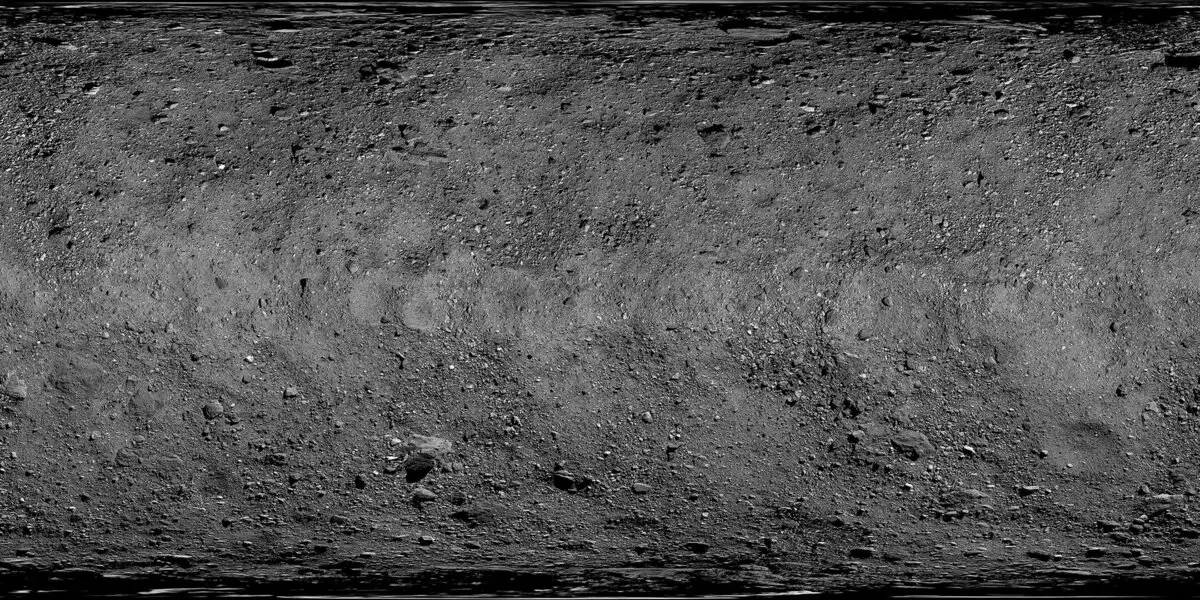 小行星Bennu的表面。