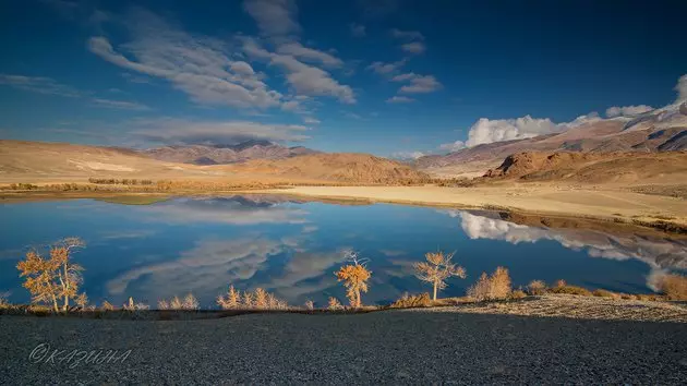 Krasnogorsk Lake, Altay Dağ Altay.