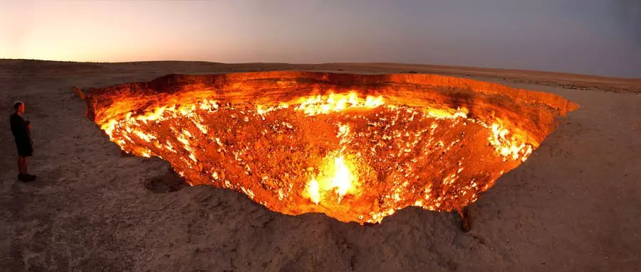 "Gate of Hell" i Turkmenistan