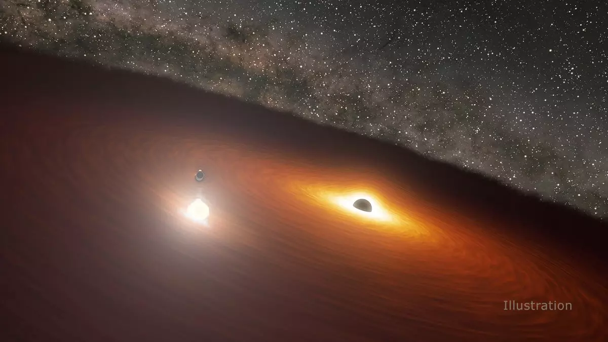 Astronomer forudsagde et udbrud fra interaktionen mellem to sorte huller op til klokken fire