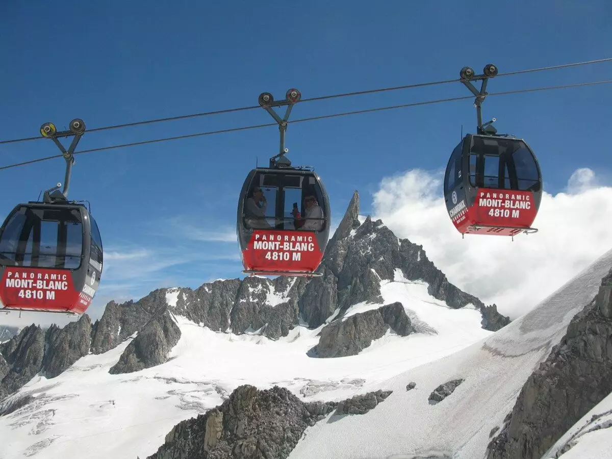 Turisi faaaluina le po atoa i luga o le funicular i Farani