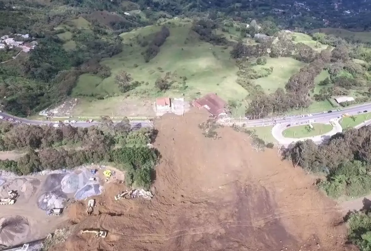 The landslide killed 7 people in Colombia