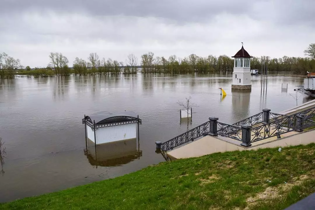 regió de Tyumen inundat d'inundació: foto i vídeo