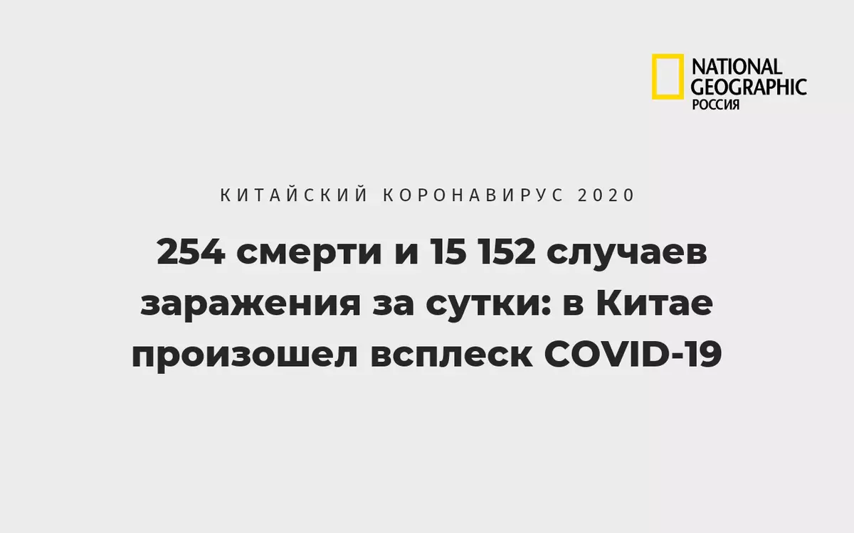 254 kufa uye 15,52 nyaya dzehutachiona pazuva: Chand-19 Splash zvakaitika muChina