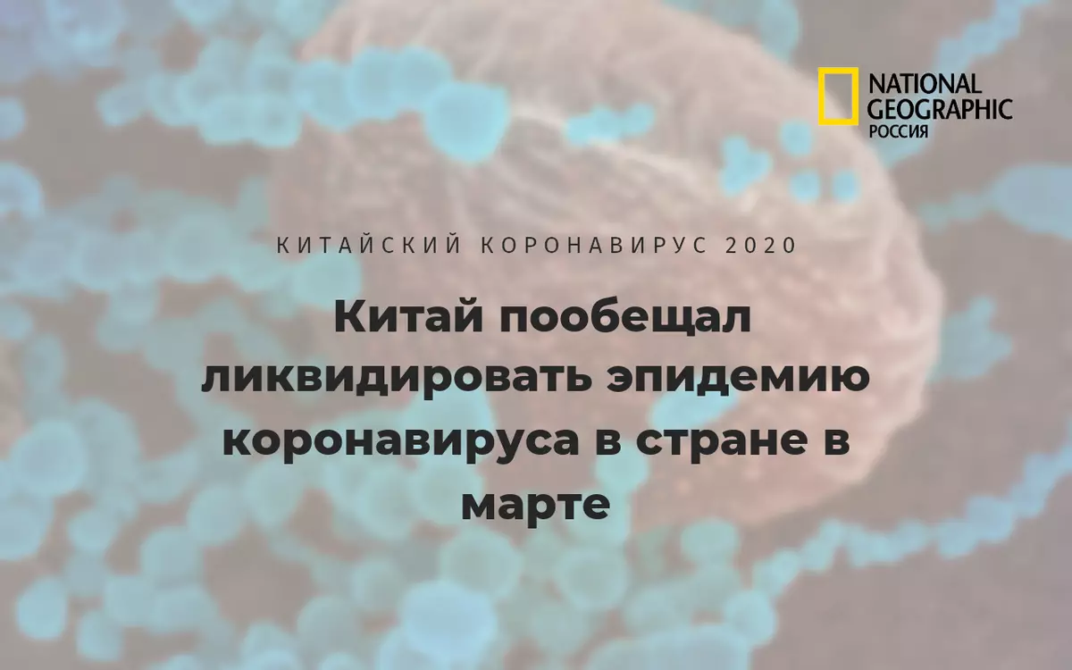 Ĉinio promesis likvidi la kronavan epidemion en la lando en marto