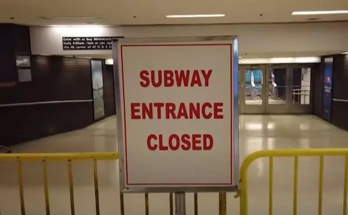 برای اولین بار در 115 ساله مترو نیویورک متوقف شد