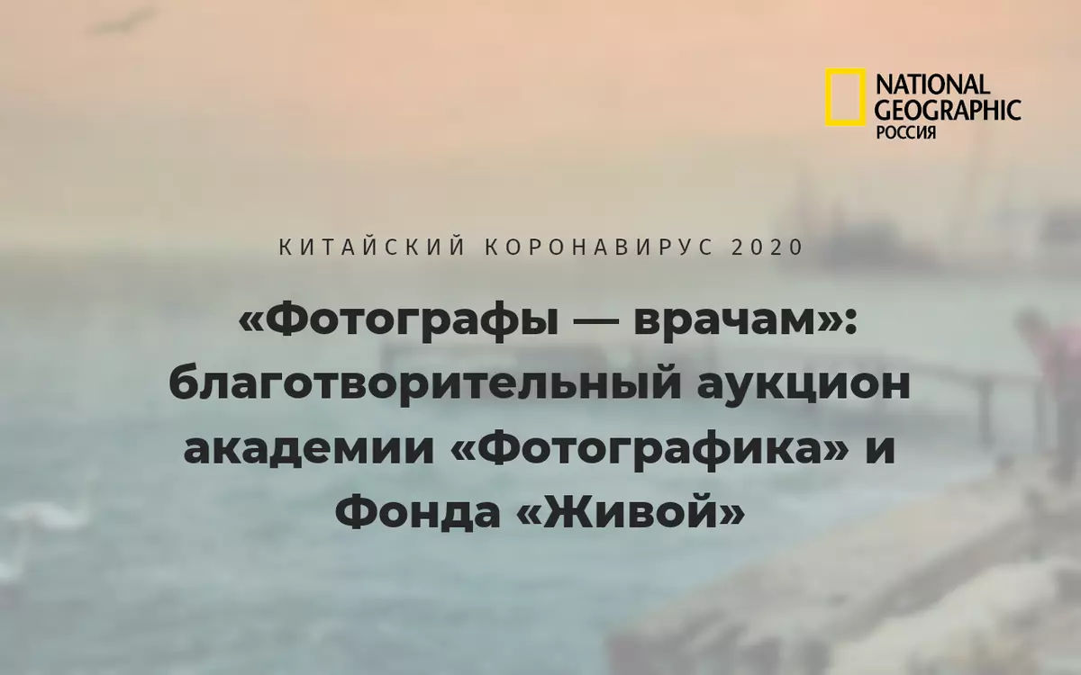 «Фотографтар - дәрігерлер»: «Сурет» академиясының қайырымдылық аукционы және «Тікелей» қоры