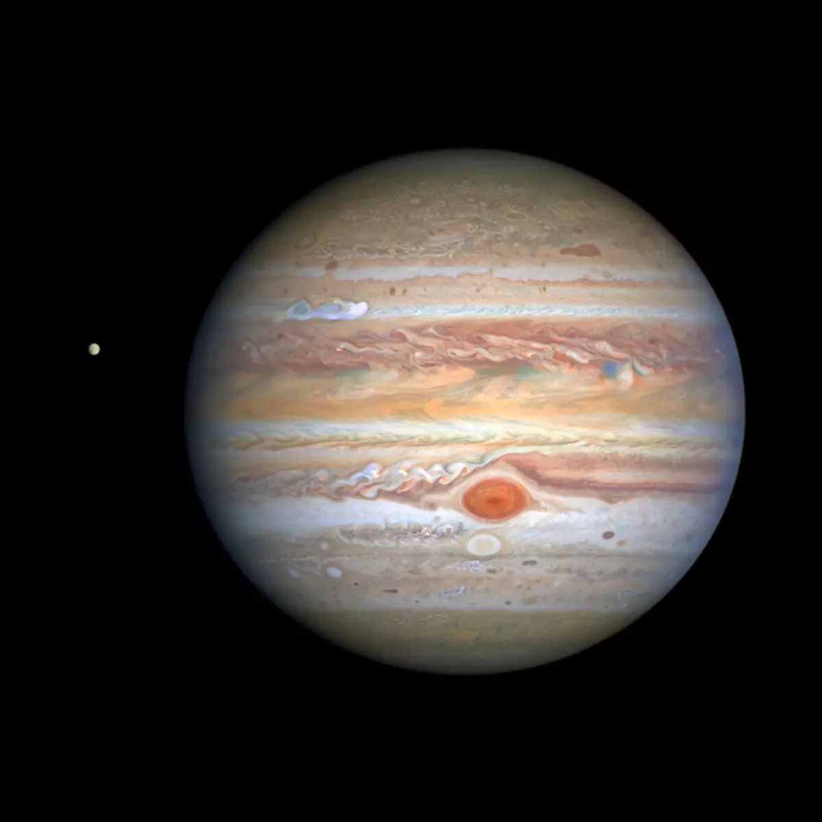"Хабл" зароби нов портрет на бурите на Јупитер: слика