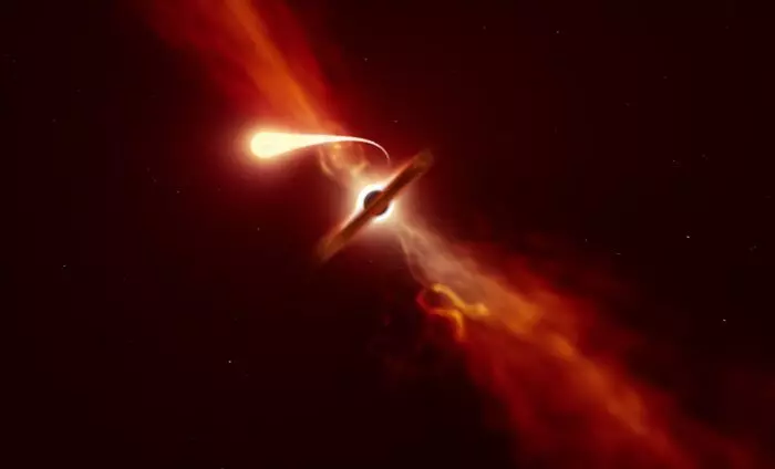 Bagaimana lubang hitam memakan bintang seperti matahari: video