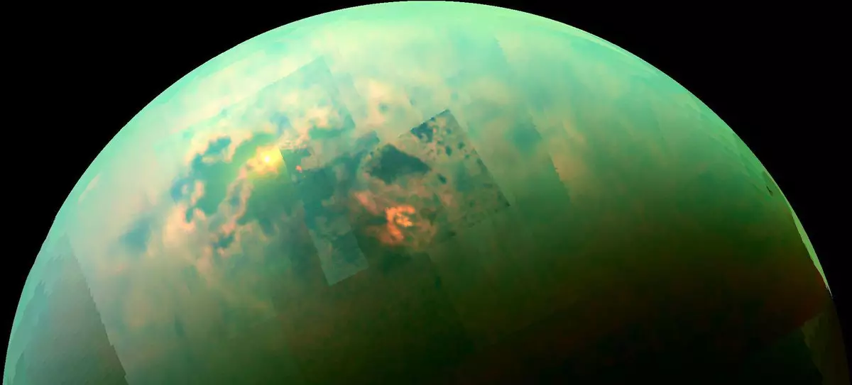 An der Atmosphär vum Titan, fonnt engem komeschen Bio Protein
