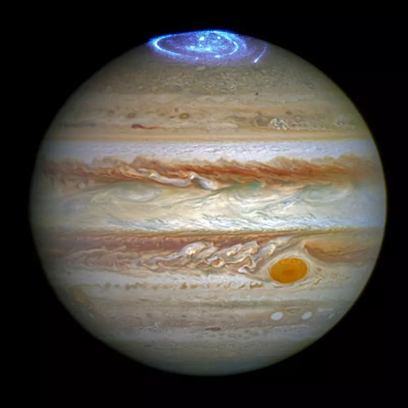 éclat polaire sur Jupiter: Vidéo