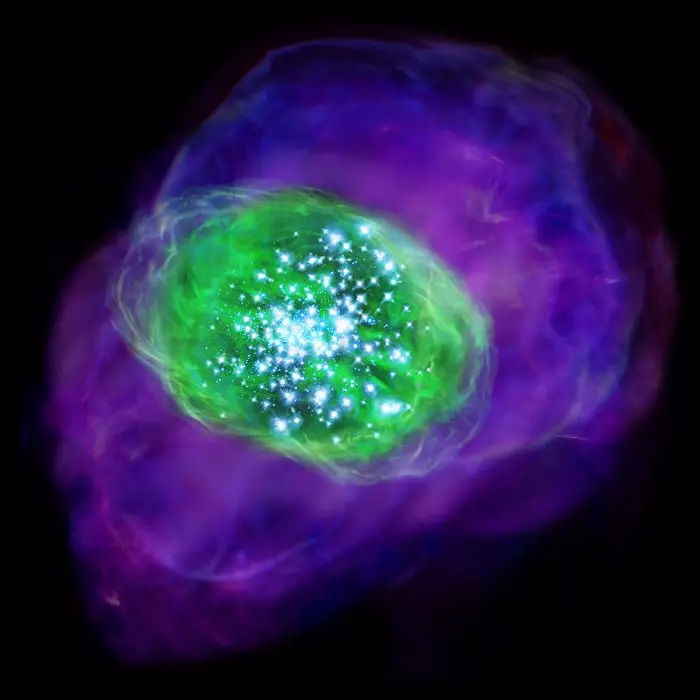 Zuurstof gevonden in het verre Galaxy