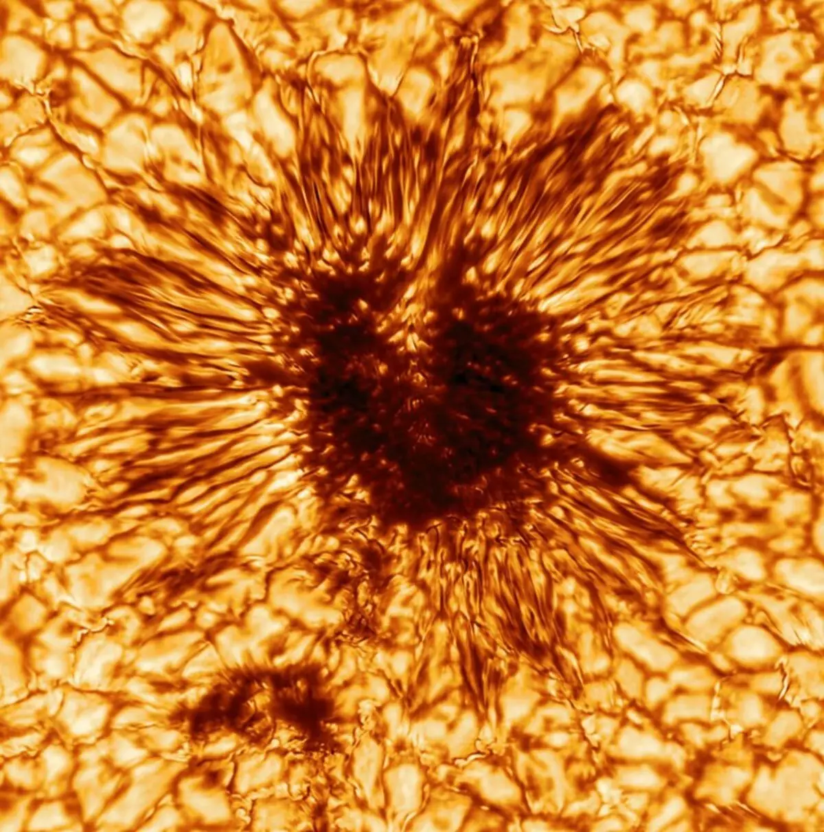 Во најоткриената слика на сончевото место, структурата е видлива до 20 км