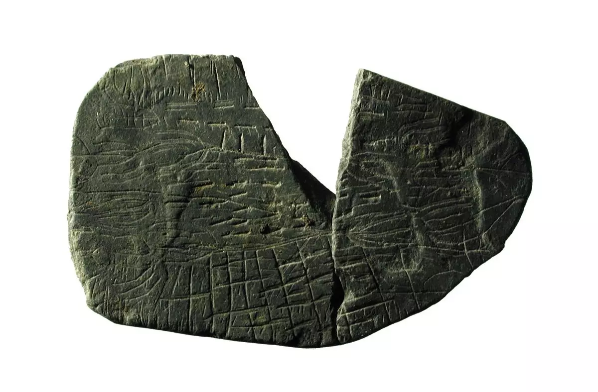 Най-древните в картата на света е намерена при разкопки в Дания