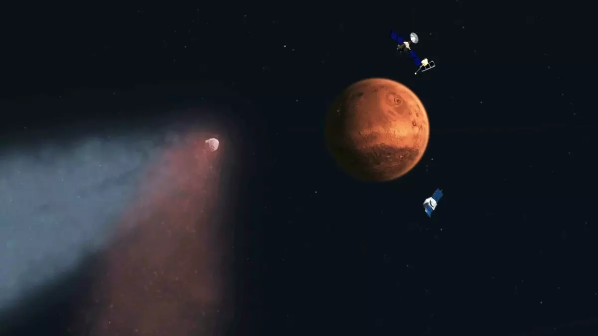 Di mana salah satu satelit Mars menghilang