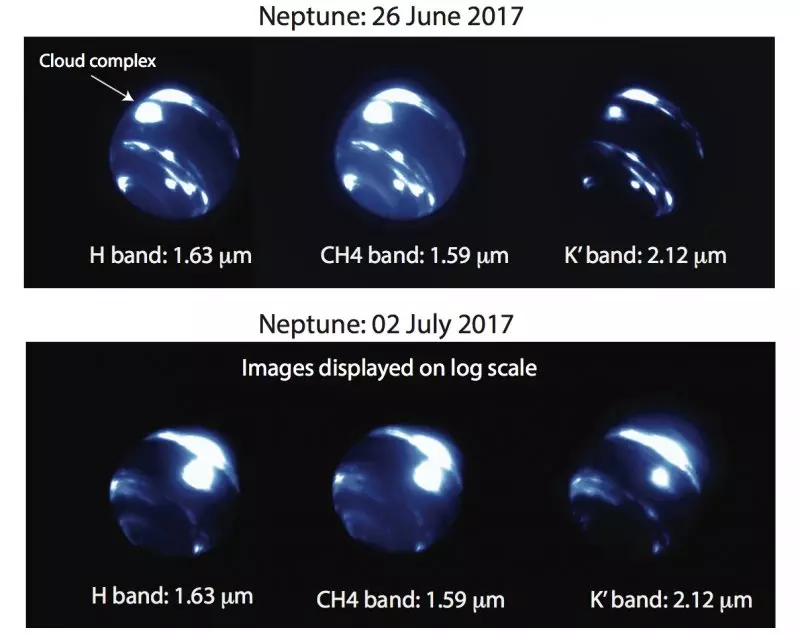 په Neptune، سره د ځمکې په اندازه د يو توپان موندل
