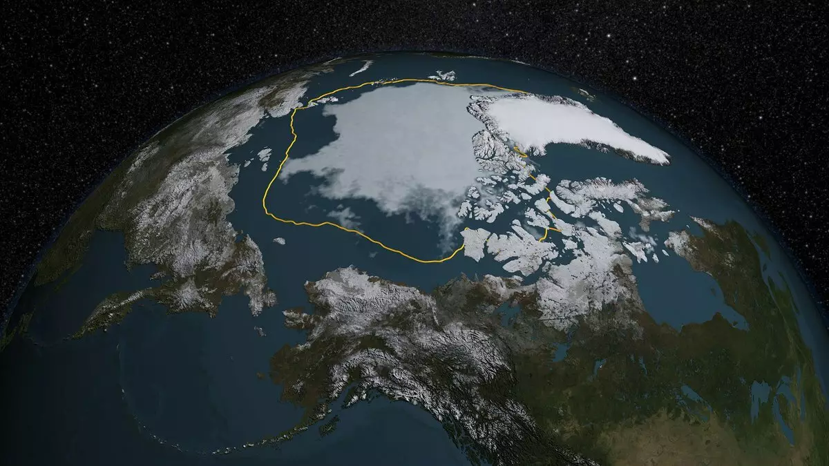 Hvordan isen forsvinder i Arktis: Video