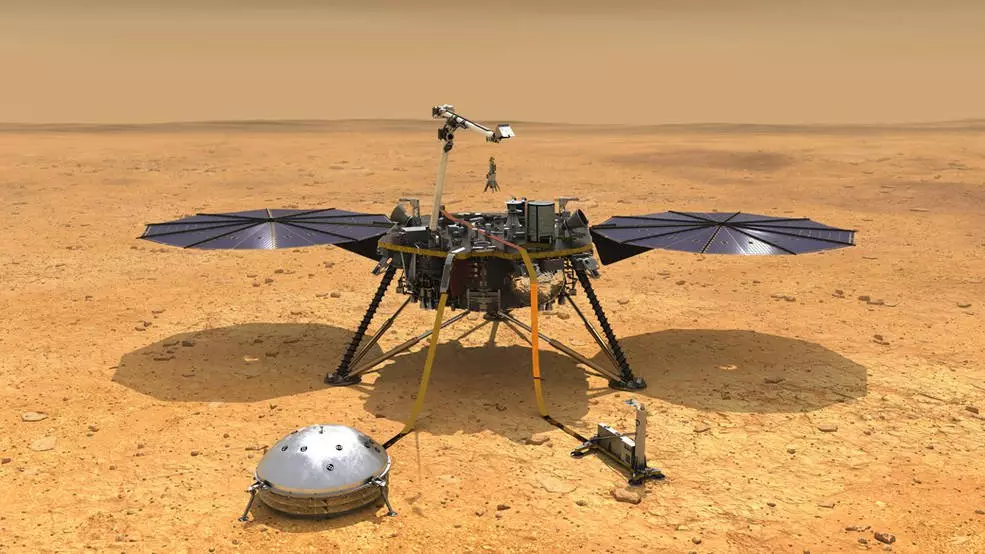 Дадзеныя зонда InSight раскрылі структуру кары Марса